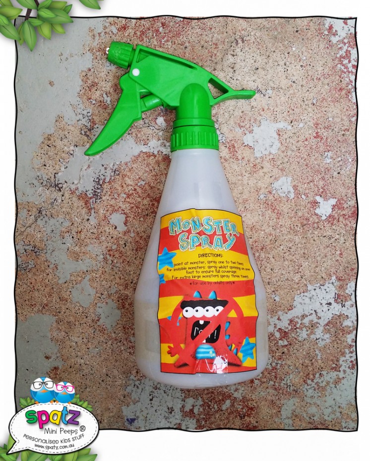 DIY Monster Spray For Getting Kids To Sleep - Free Printable
