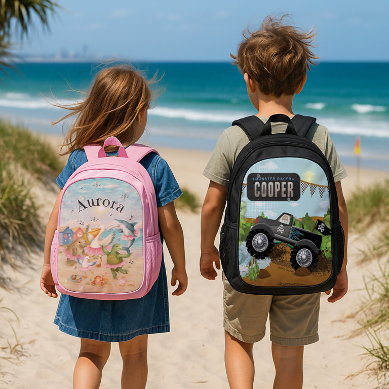 Personalised Kids Backpacks - Custom Name School Bag